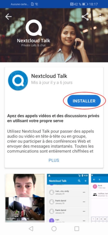 Comment connecter un smartphone android à un compte Nextcloud